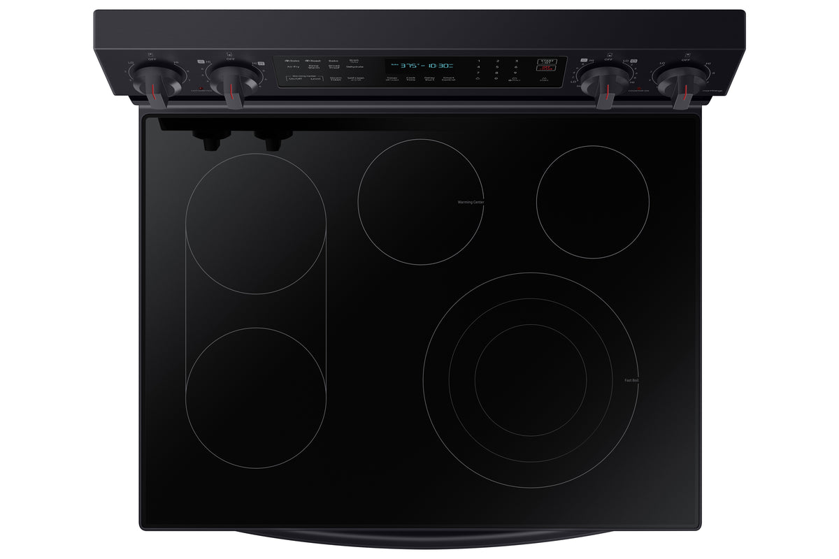 Samsung Black Stainless Steel Freestanding Electric True Convection ...