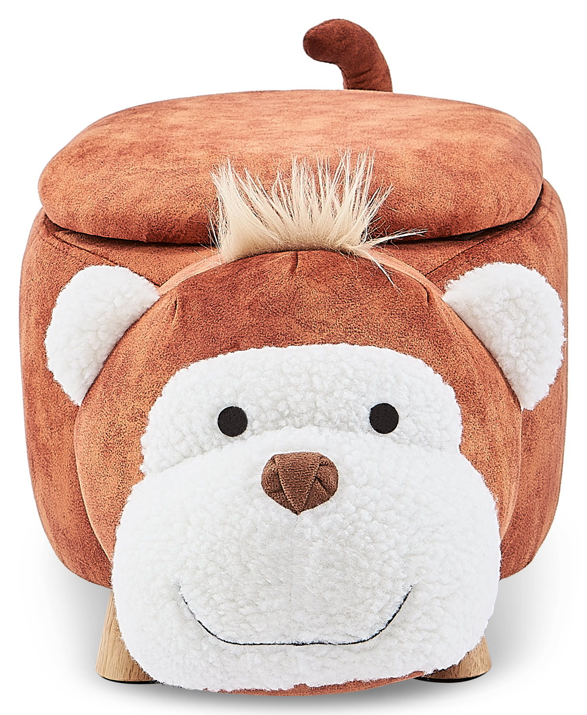 Monkey Storage Ottoman - Brown | Leon's