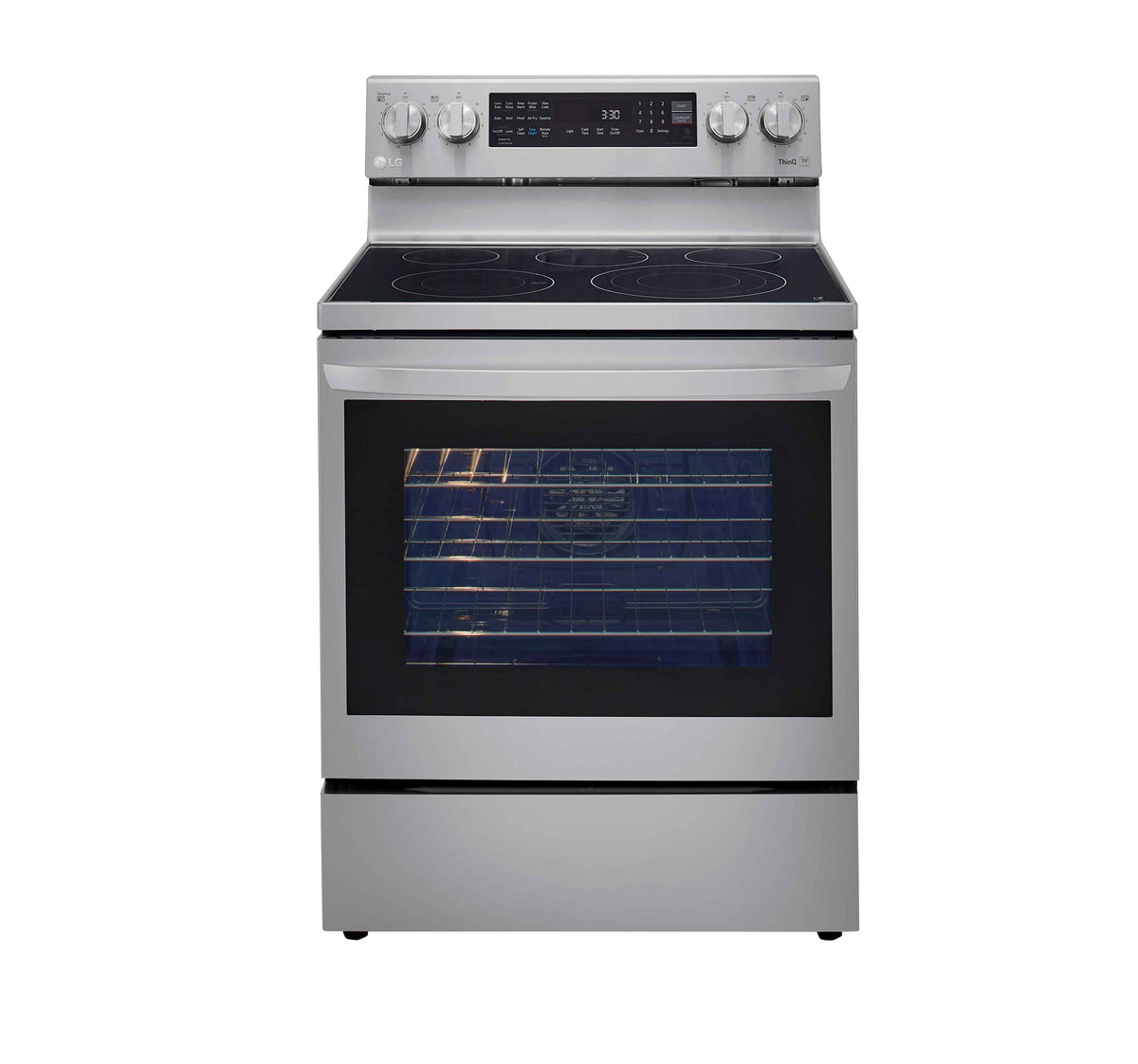 LG Smudge Resistant Stainless Steel 6.3 cu ft. Electric ThinQ ...