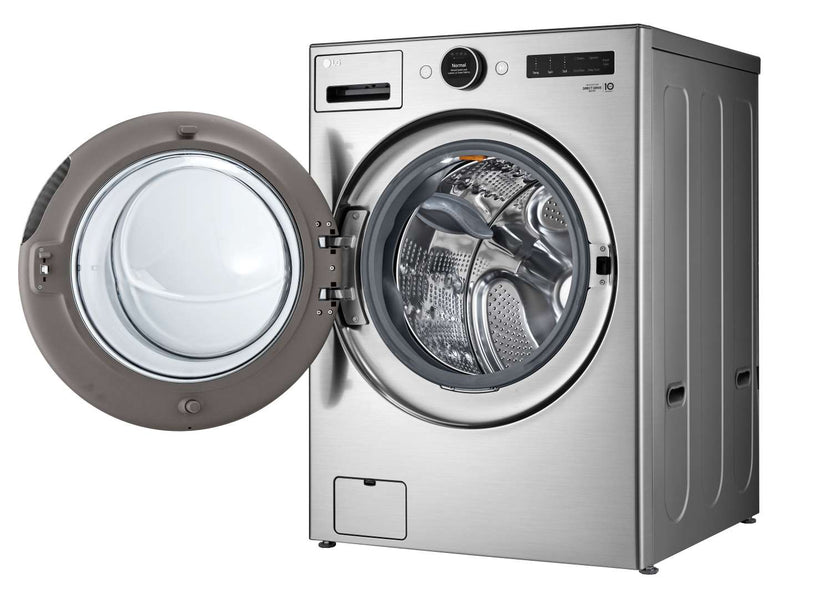 LG Graphite Steel 5.2 cu. ft. Front Load Washer with AI DD™ and LCD ...