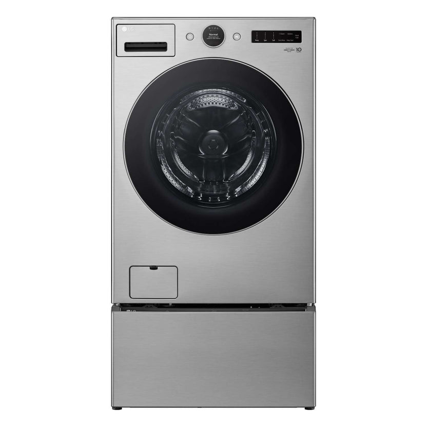 LG Graphite Steel 5.2 cu. ft. Front Load Washer with AI DD™ and LCD ...