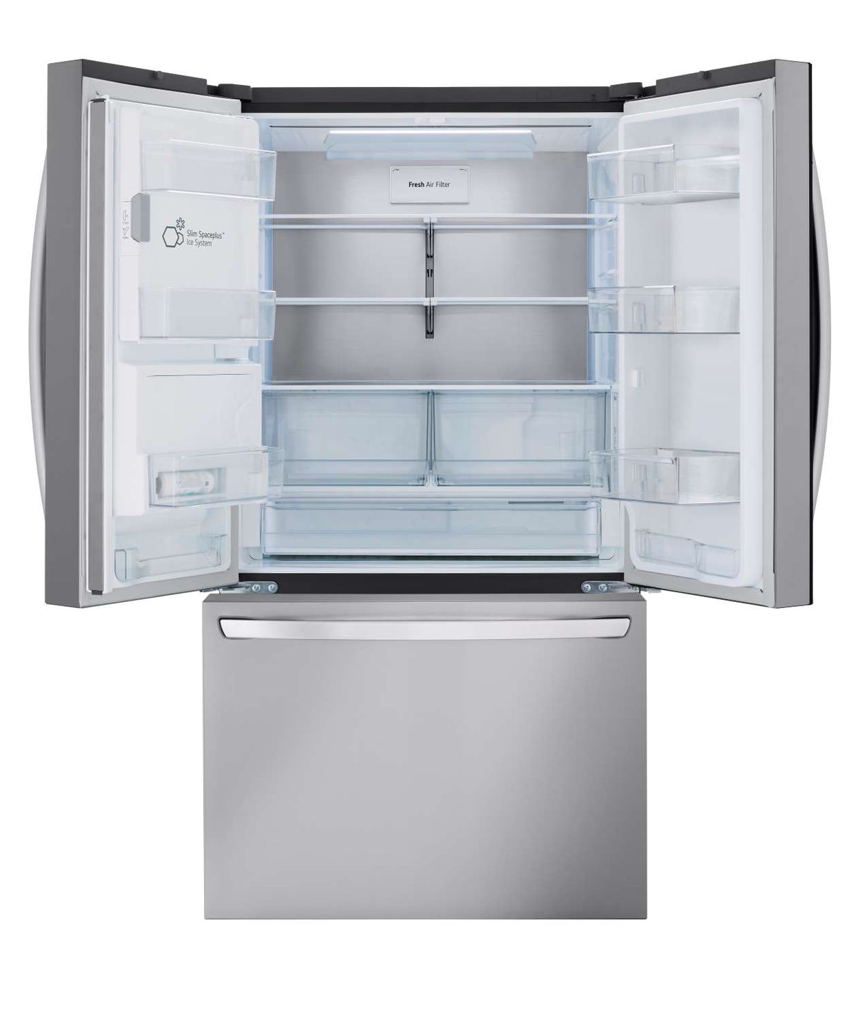 LG Smart Counter-Depth MAX™ Stainless Steel French Door Refrigerator ...