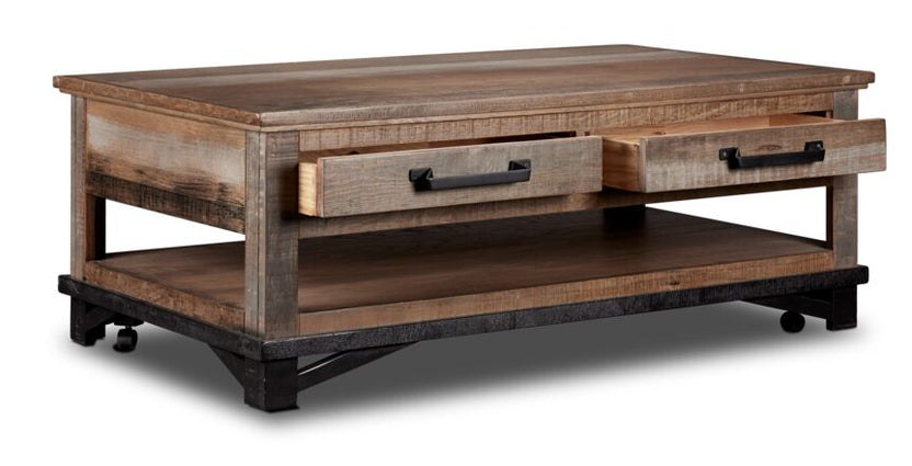 Baron Coffee Table - Barnwood| Leon's