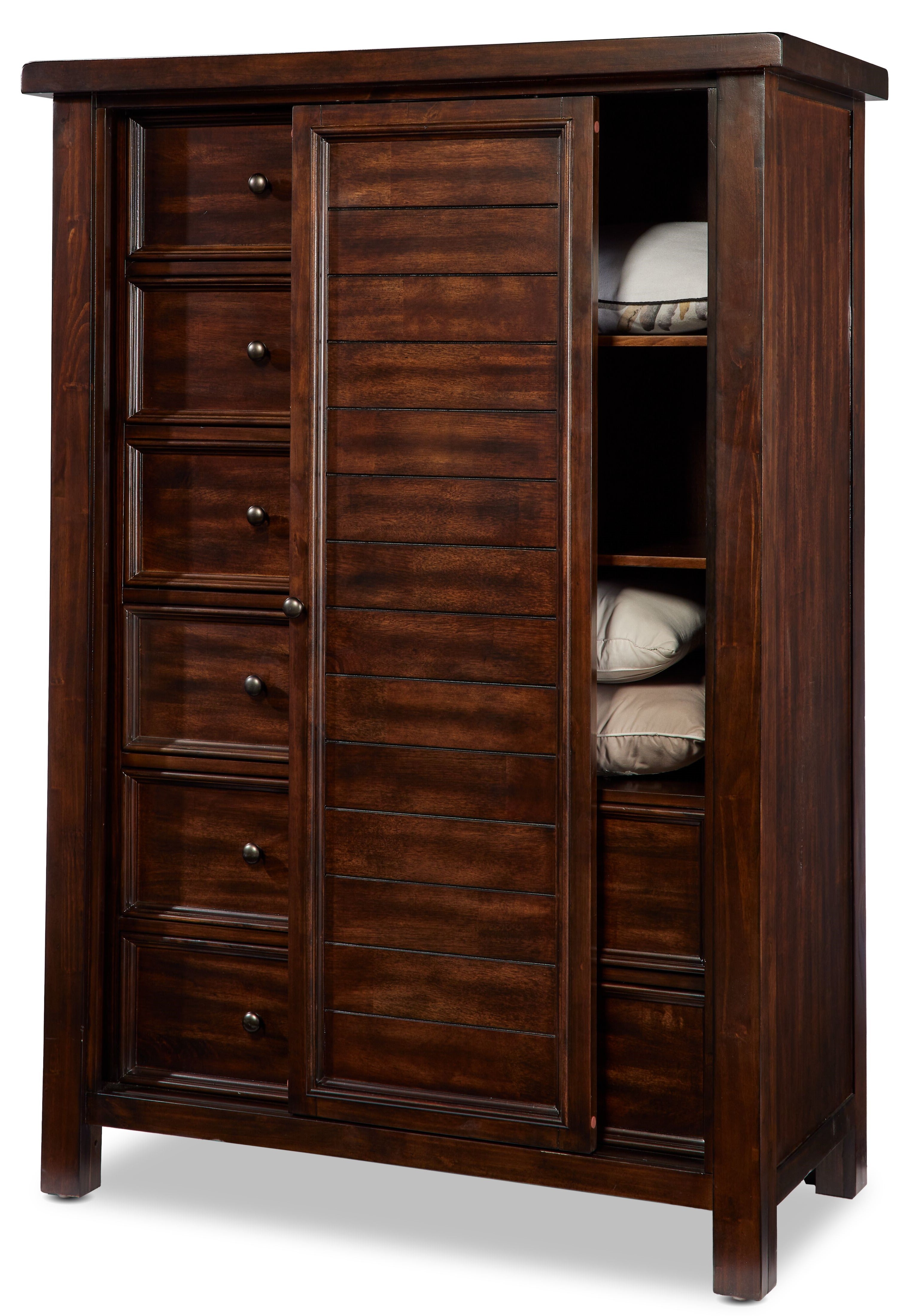 Dark oak wardrobe store