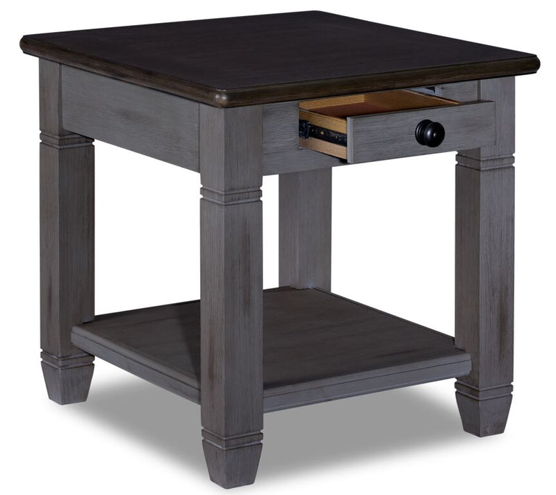 Harold End Table - Antique Grey | Leon's