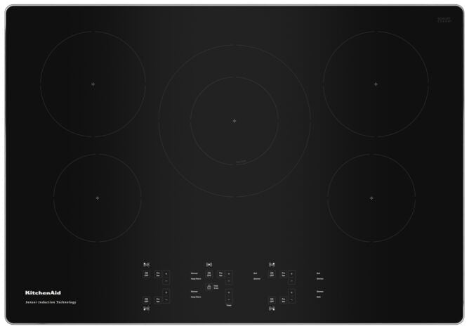 KitchenAid Stainless Steel 30" 5-Element Electric Sensor Induction ...