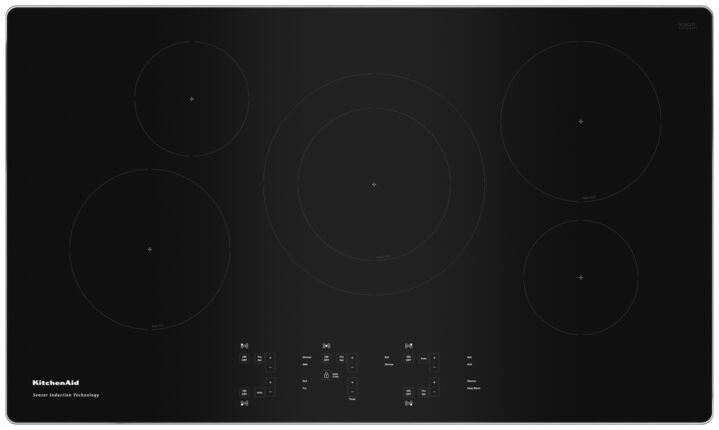 KitchenAid Stainless Steel 36" 5-Element Electric Sensor Induction ...