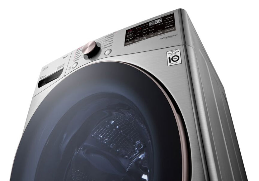 LG Graphite Steel Front Load Steam Washer with AI DD (5.2 Cu. Ft ...