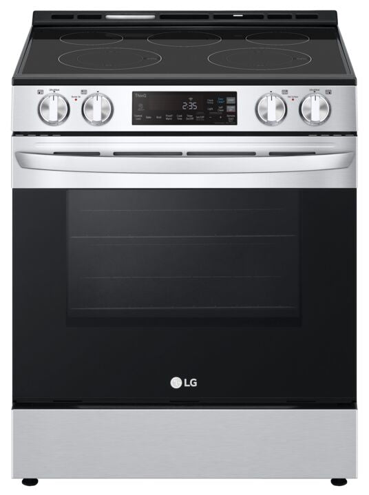 LG Smudge Resistant Stainless Steel Smart Wi-Fi Enabled Electric Slide ...