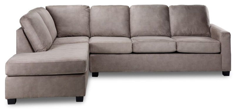 Lindsay 2-Piece Sectional with Left Facing Chaise - Beige | Leon's