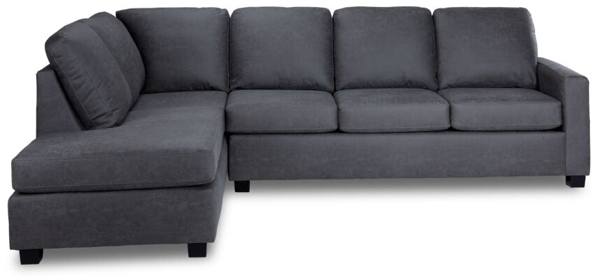 Lindsay 2-Piece Sectional with Left Facing Chaise - Grey | Leon's