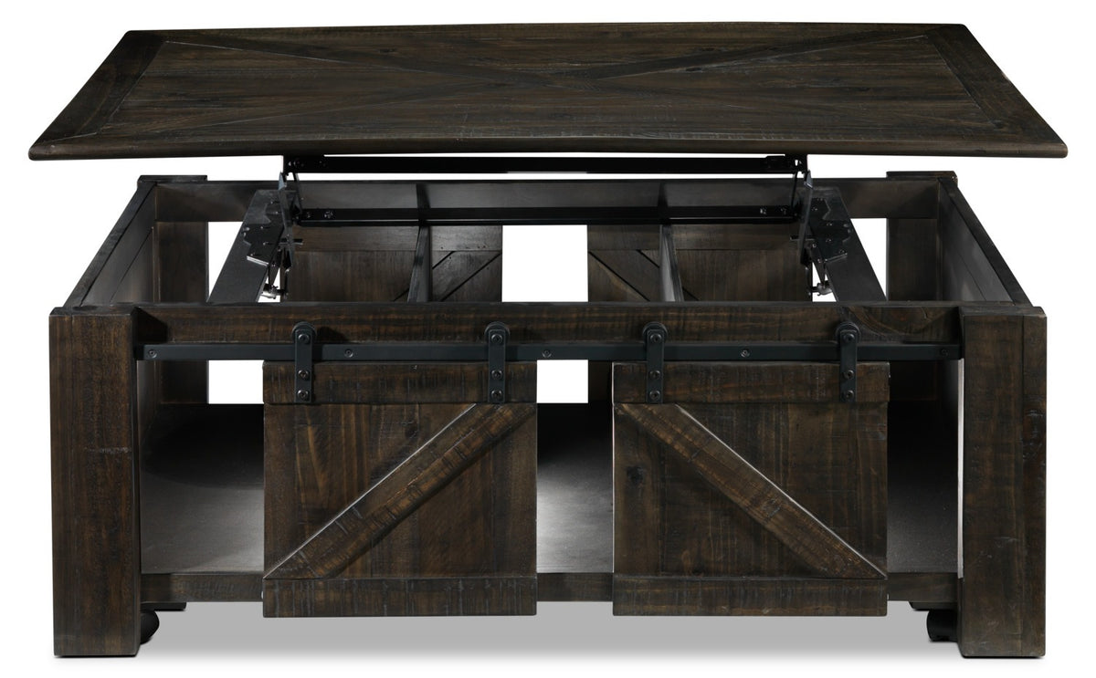 Gable Lift-Top Coffee Table - Weathered Charcoal | Leon's