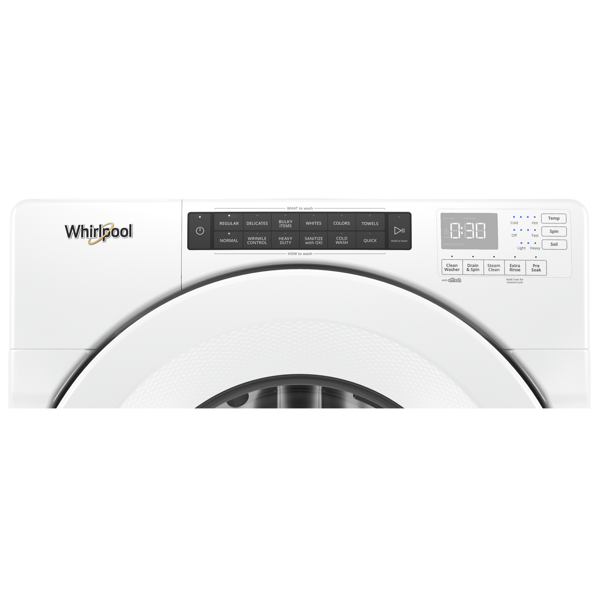 Whirlpool White Front Load Washer (5 Cu. Ft.) - WFW560CHW | Leon's