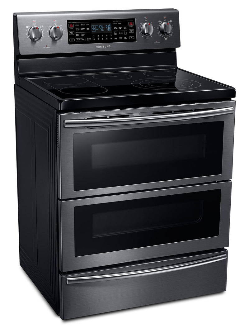 Samsung Black Stainless Steel Freestanding Electric Convection Range (5 ...