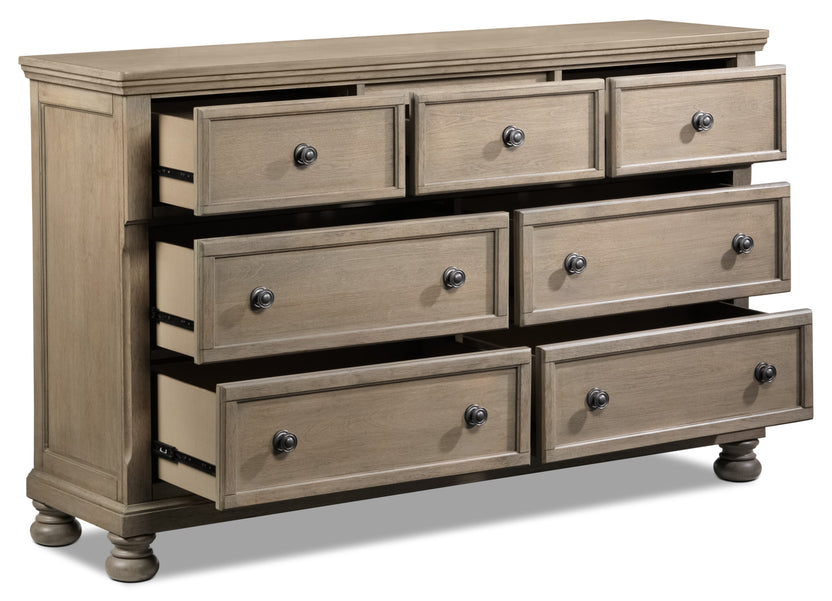 Windchester 7-Drawer Dresser - Grey | Leon's