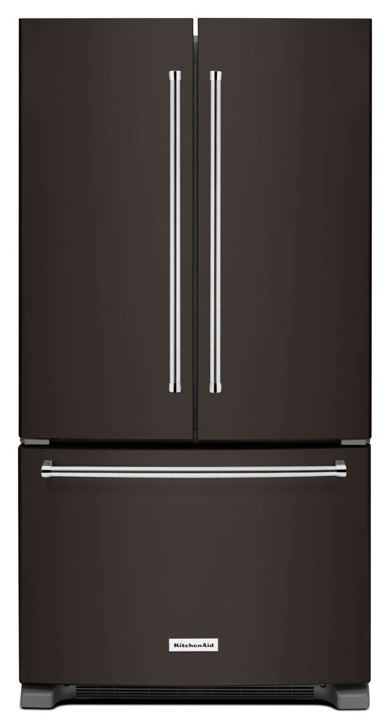 KitchenAid Black Stainless Steel French Door Refrigerator (25.2 Cu. Ft ...
