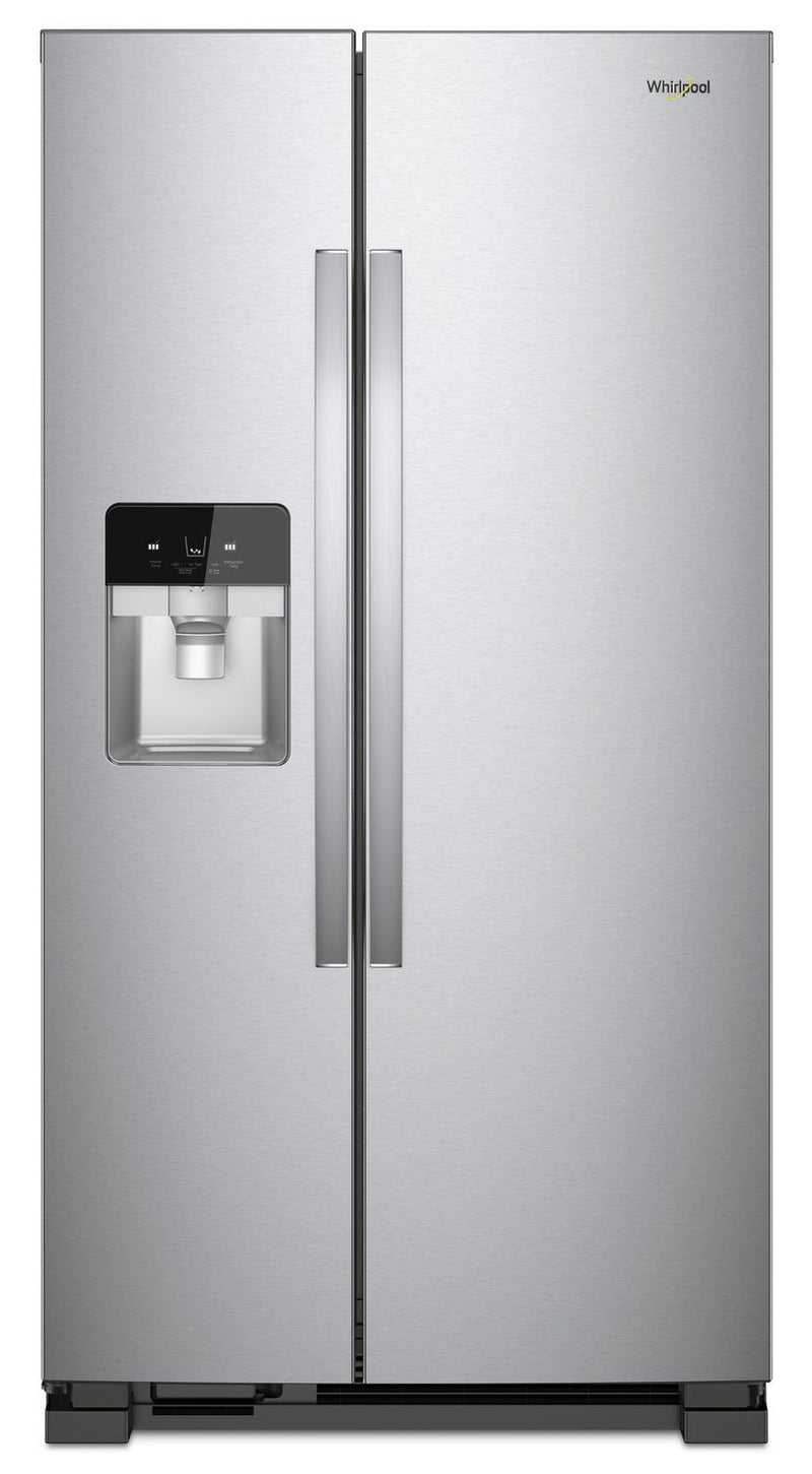 Whirlpool Stainless Steel Side-by-Side Refrigerator (21.4 Cu. Ft ...