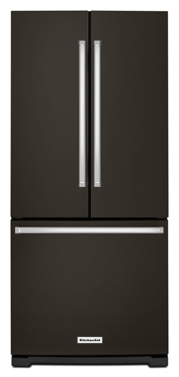 KitchenAid Black Stainless Steel French Door Refrigerator (19.68 Cu. Ft ...