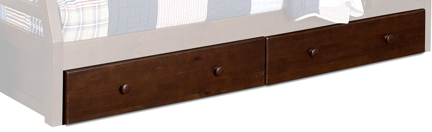 Starship Wood Bunk Bed Chocolate Cherry Leon s