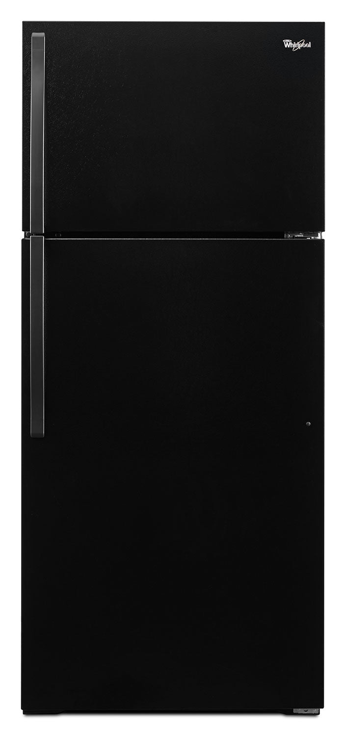 Whirlpool Black Top-Freezer Refrigerator (14.3 Cu. Ft.) - WRT314TFDB ...